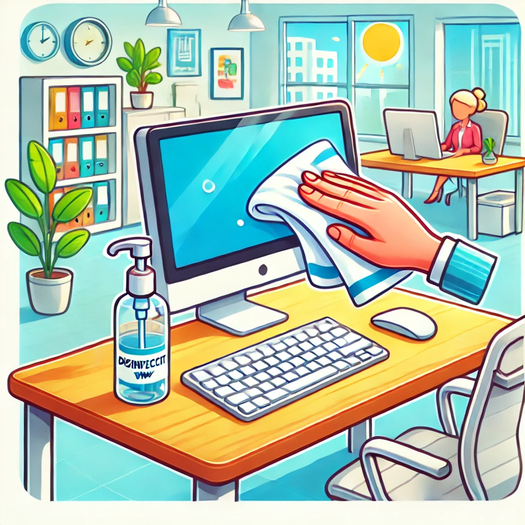 Daily Desk Cleaning Habits - J & I Grease Gone